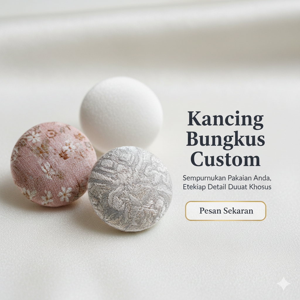Jasa Custom Kancing Bungkus | Buat Kancing dari Kain Sendiri - TOKO ABI ...
